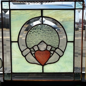 Irish Claddagh...stained Glass Sun Catcher - Etsy
