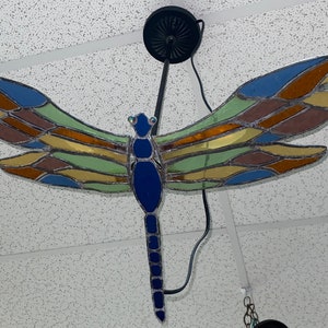Dragonfly Hanging Light - Etsy