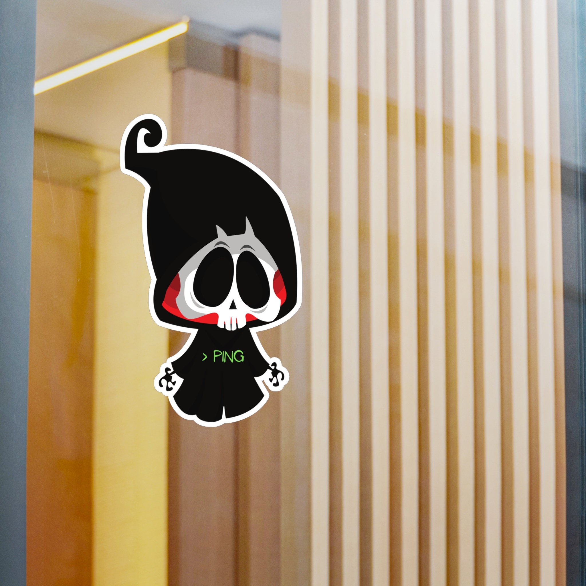 Kawaii Death PING of Death Sticker Cyber Security Humor - Etsy