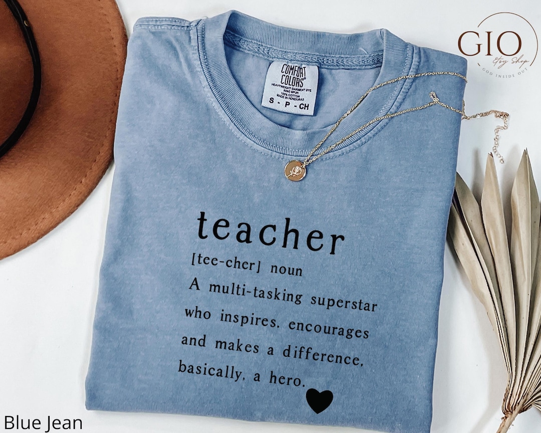 Custom Teacher Definition Shirt, Personalized Appreciation Gift - Etsy