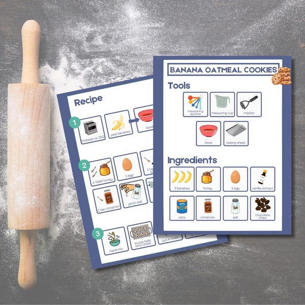 Toddler Recipe Cards - Etsy New Zealand