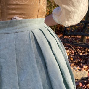 Linen Petticoat 18th Century Petticoat Women’s Colonial Skirt Semi Hand ...