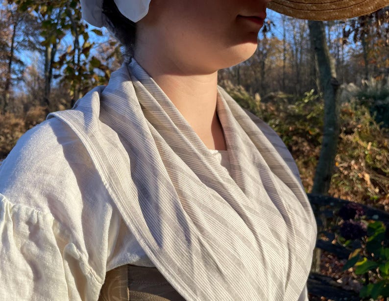 18th Century Fichu Colonial Triangle Kerchief - Etsy