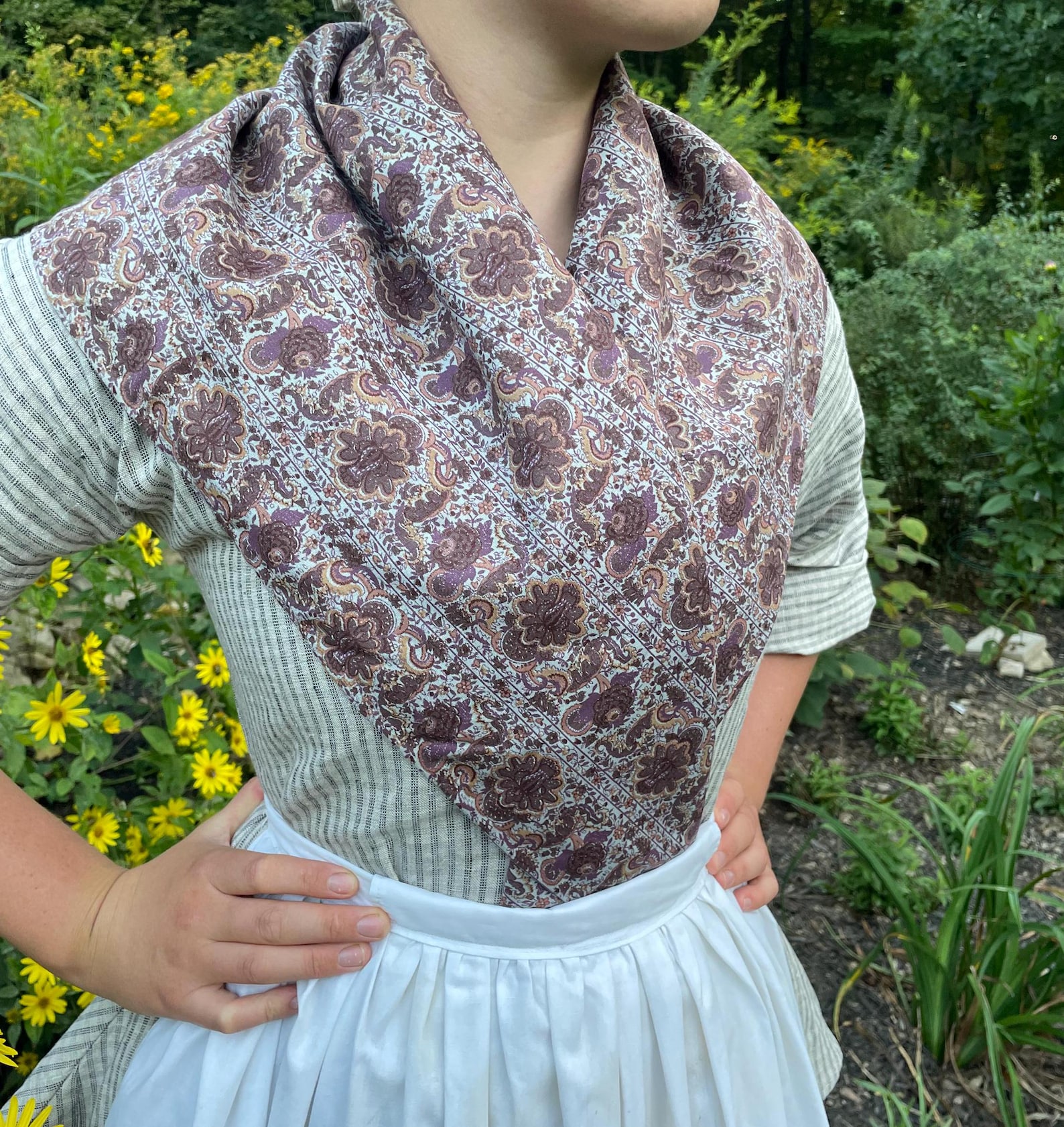 Colonial 18th Century Kerchief Fichu - Etsy