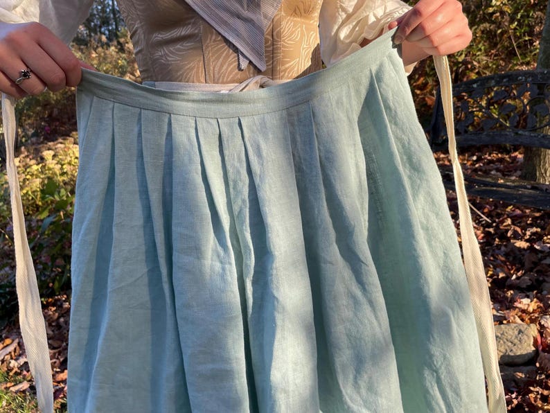 Linen Petticoat 18th Century Petticoat Women’s Colonial Skirt Semi Hand ...