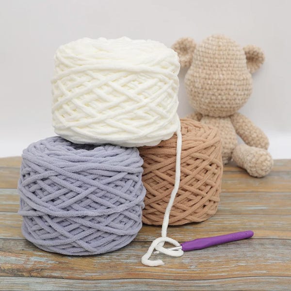 Chunky Chenille Yarn - Etsy