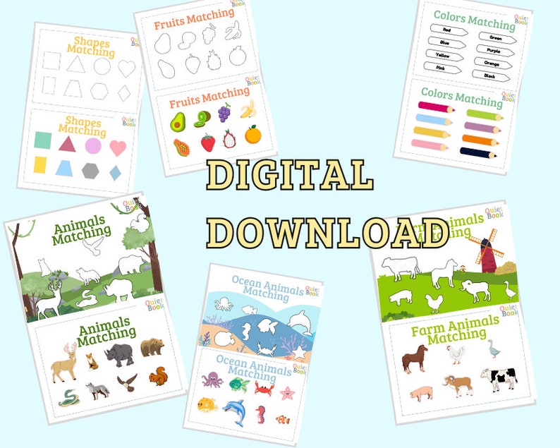 Quiet Book Toddlers, Busy Book, Kids Activity Book, Quiet Book ...