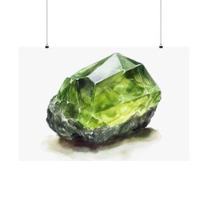 August Birthstone Print: Peridot - Stone of Healing and Protection - Etsy