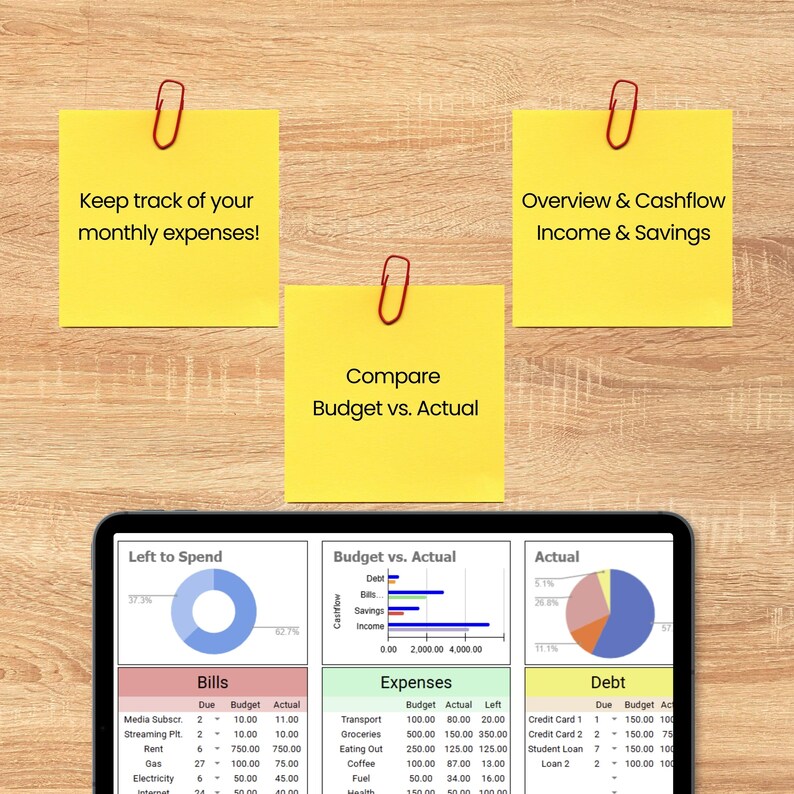 2026 Student Budget Spreadsheet: Monthly Planner, Expense & Savings ...