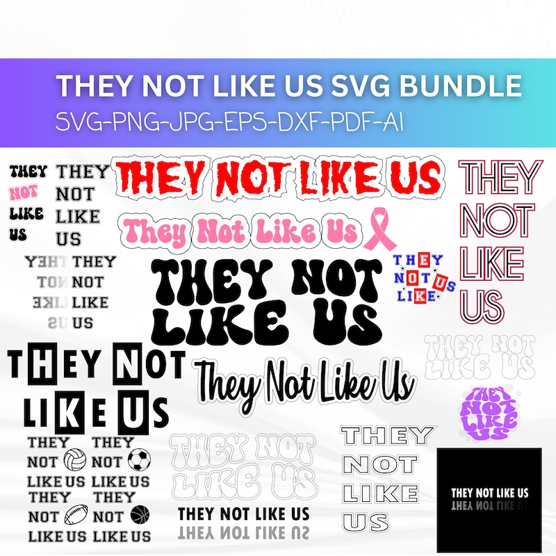 They Not Like Us Svg - Etsy