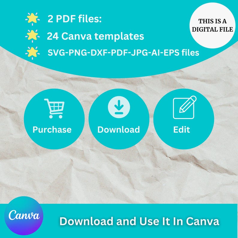 Editable Gift Tag Templates: Canva Drag & Drop, Tag Frames, Digital ...