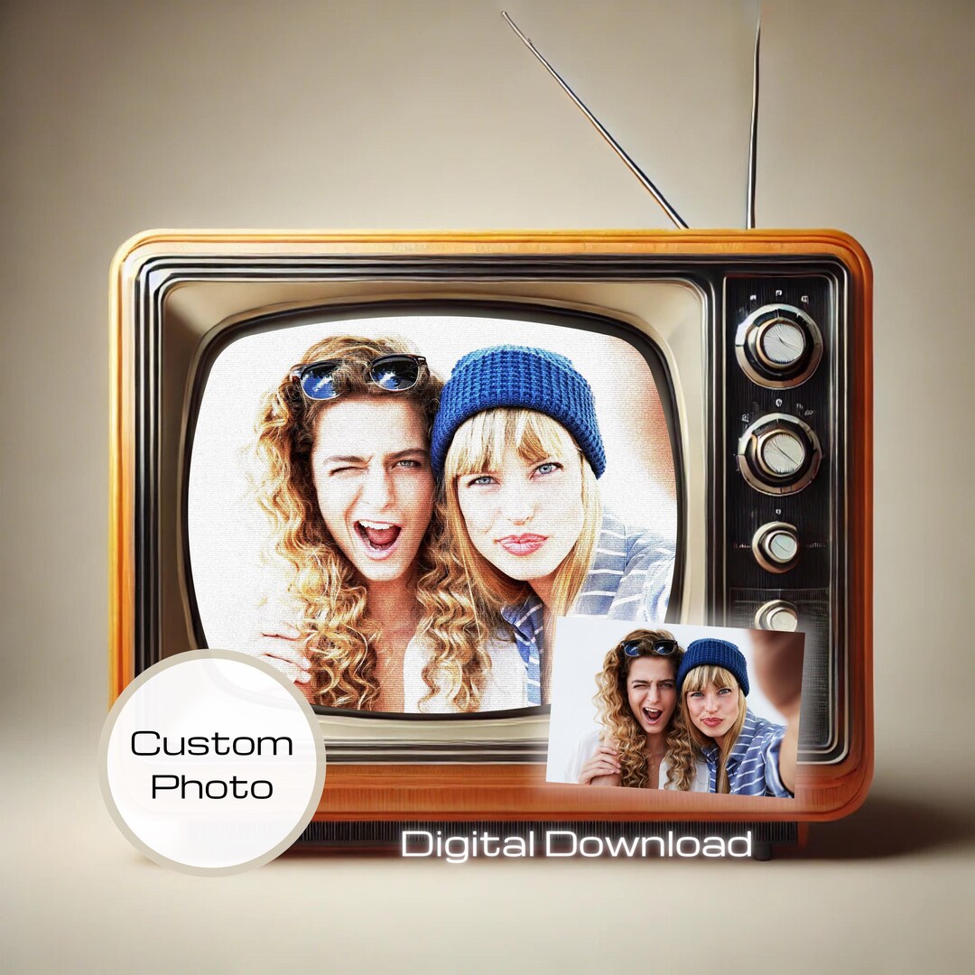 Printable Custom Retro TV, Creative 80s Poster, 70s Vibes Old-school TV ...