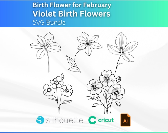 Birthmonth Flower SVG | Flower Svg | Birth Flowers Svg | Floral Svg ...