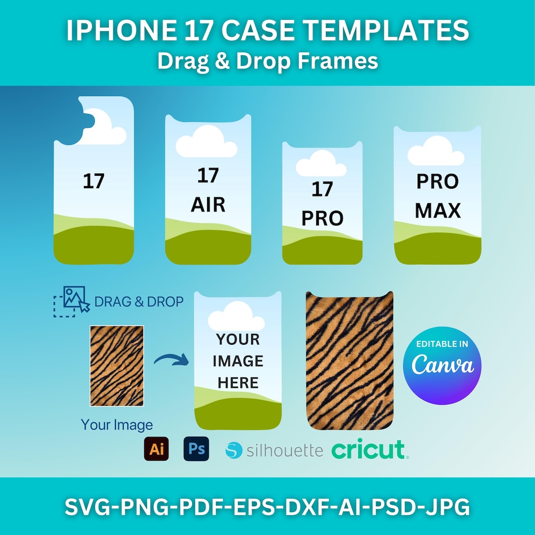 IPhone 17 Canva Frames: Edtable Templates, iPhone 17 Pro Max Case ...