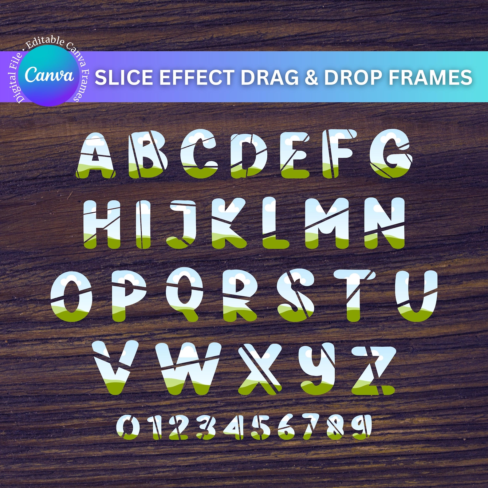 Editable Canva Frame Fillable Letters, Drag & Drop Canva Text Frames ...