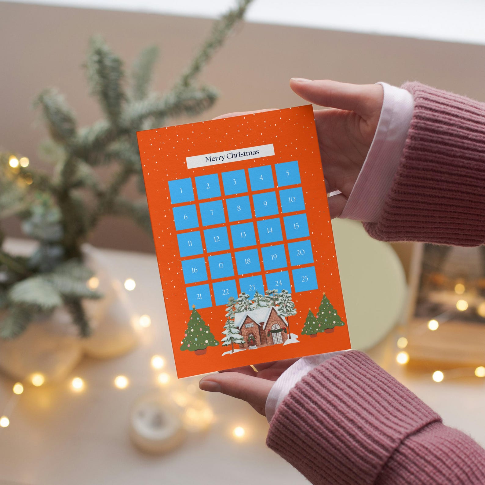 Printable Christmas Countdown Advent Calendar (digital Download) - Etsy