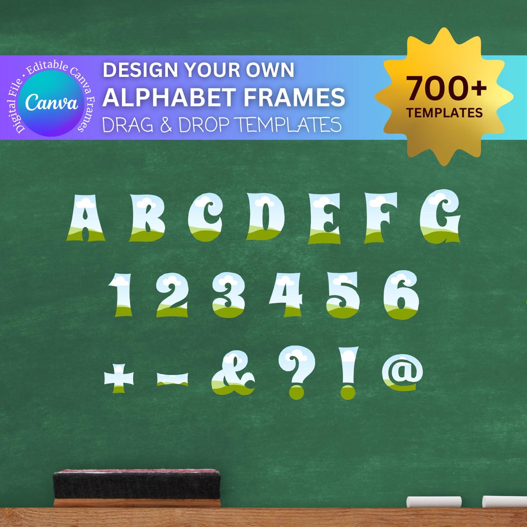 700+ Editable Canva Frame Letters Bundle, Canva Frames Mockup Bundle ...
