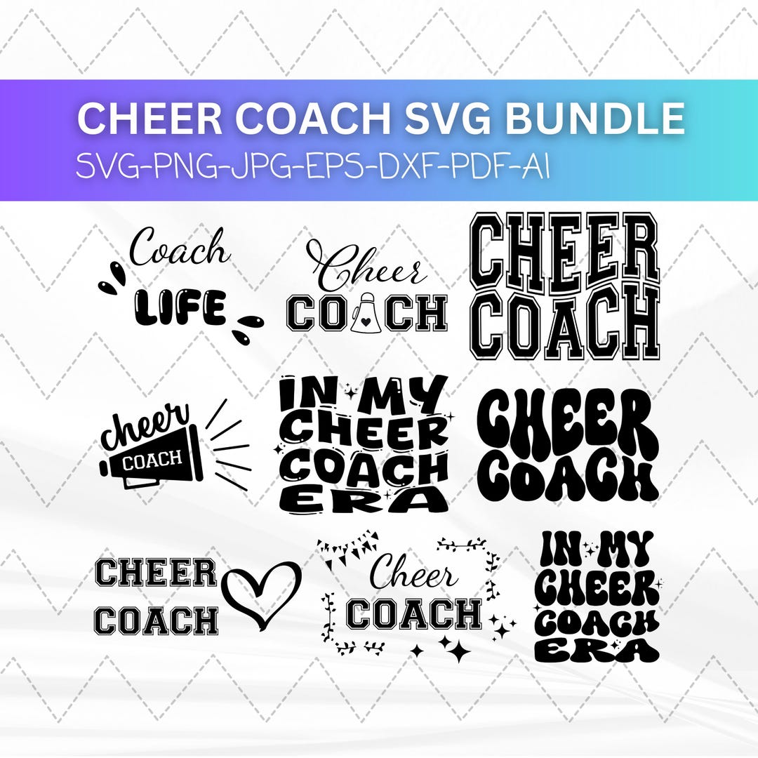 Cheer Coach SVG Bundle: Sports Designs (digital Files) - Etsy