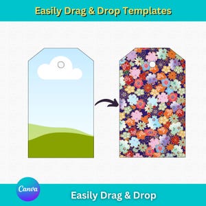 Editable Gift Tag Templates, Gift Tag Svg Bundle, Editable Canva Tag ...