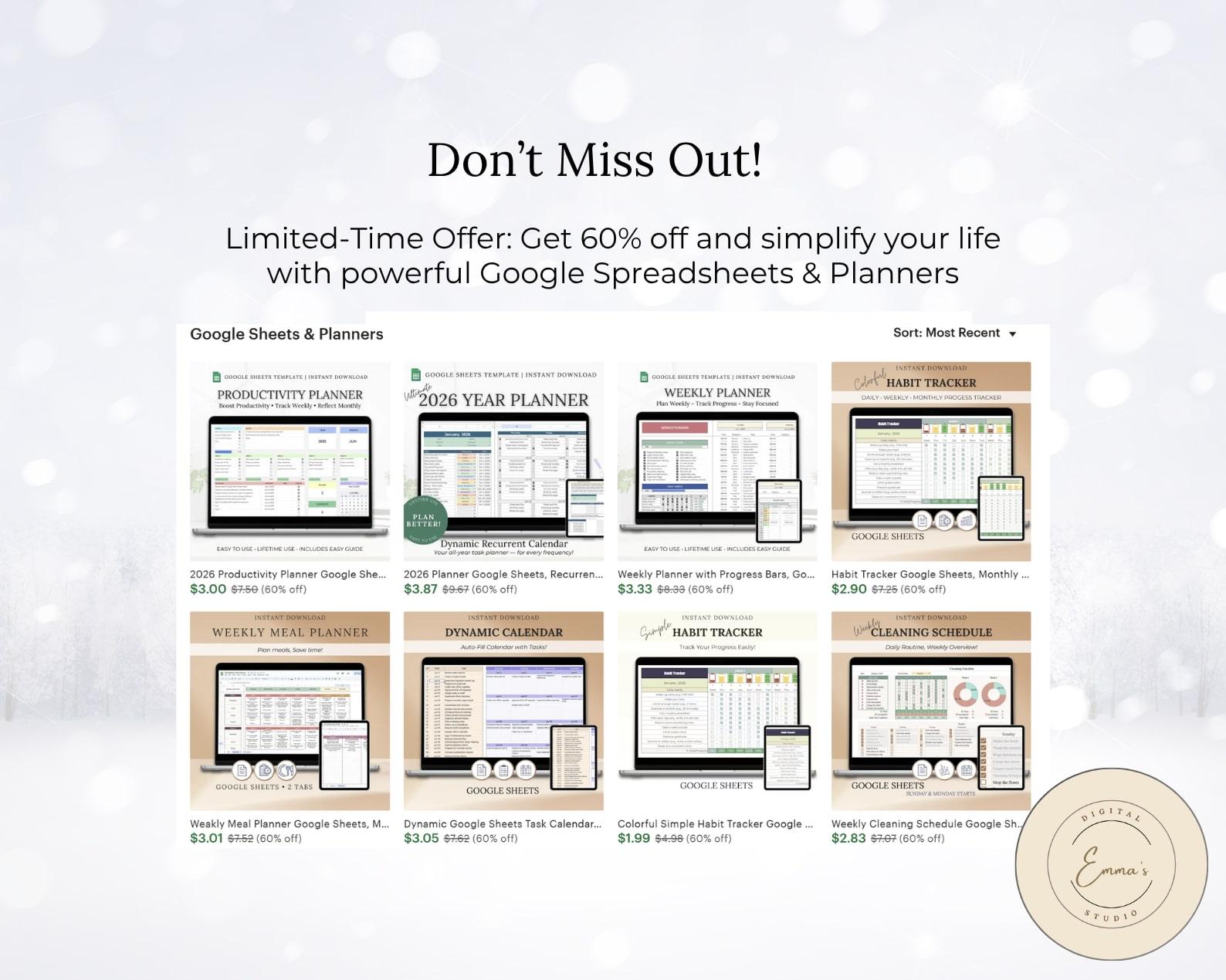 2025 Advent Calendar Google Sheets: Christmas Countdown + Printable ...