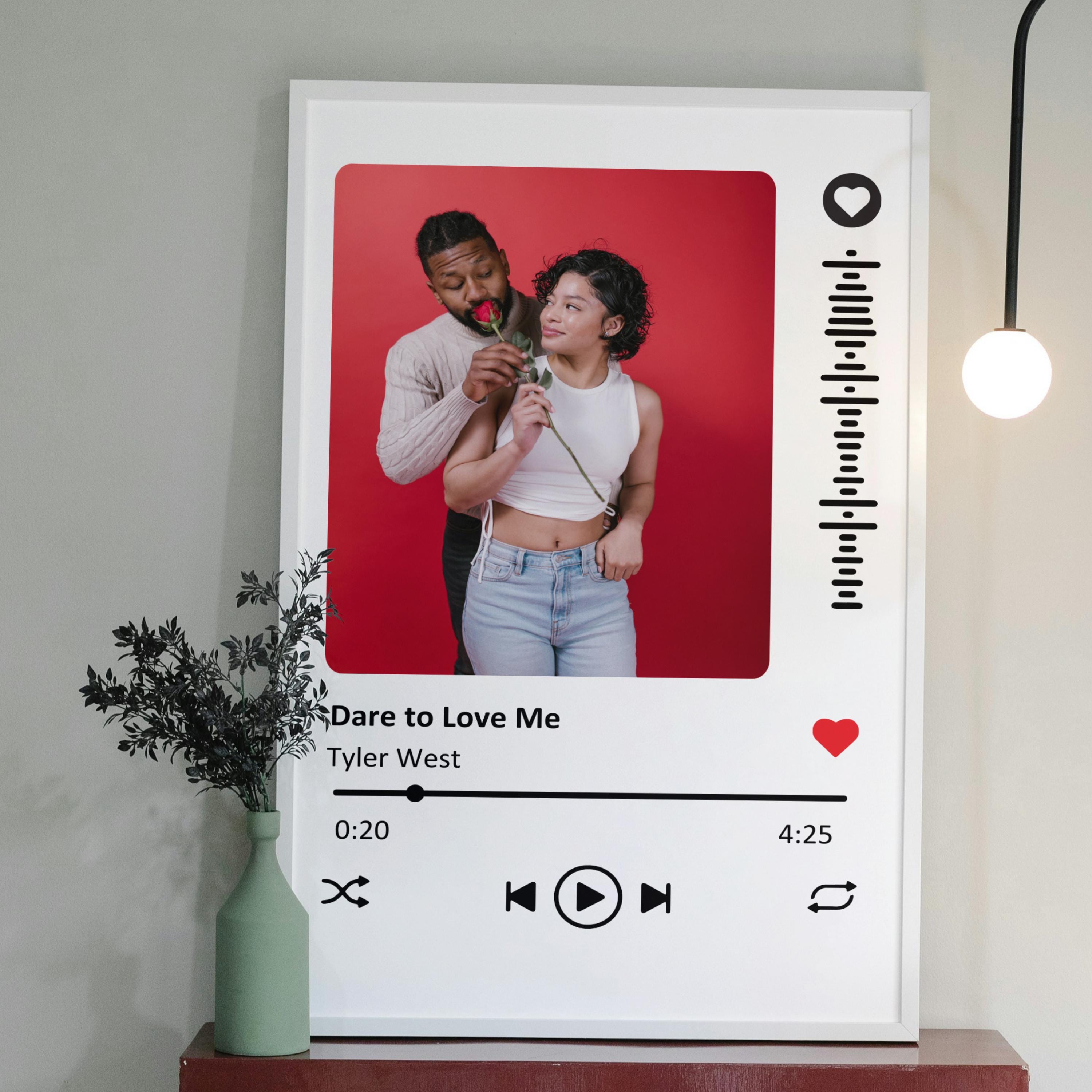Music Player Themed Printable Custom Poster • Song Player Digital Art ...