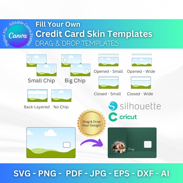 Credit Card Stickers - Etsy