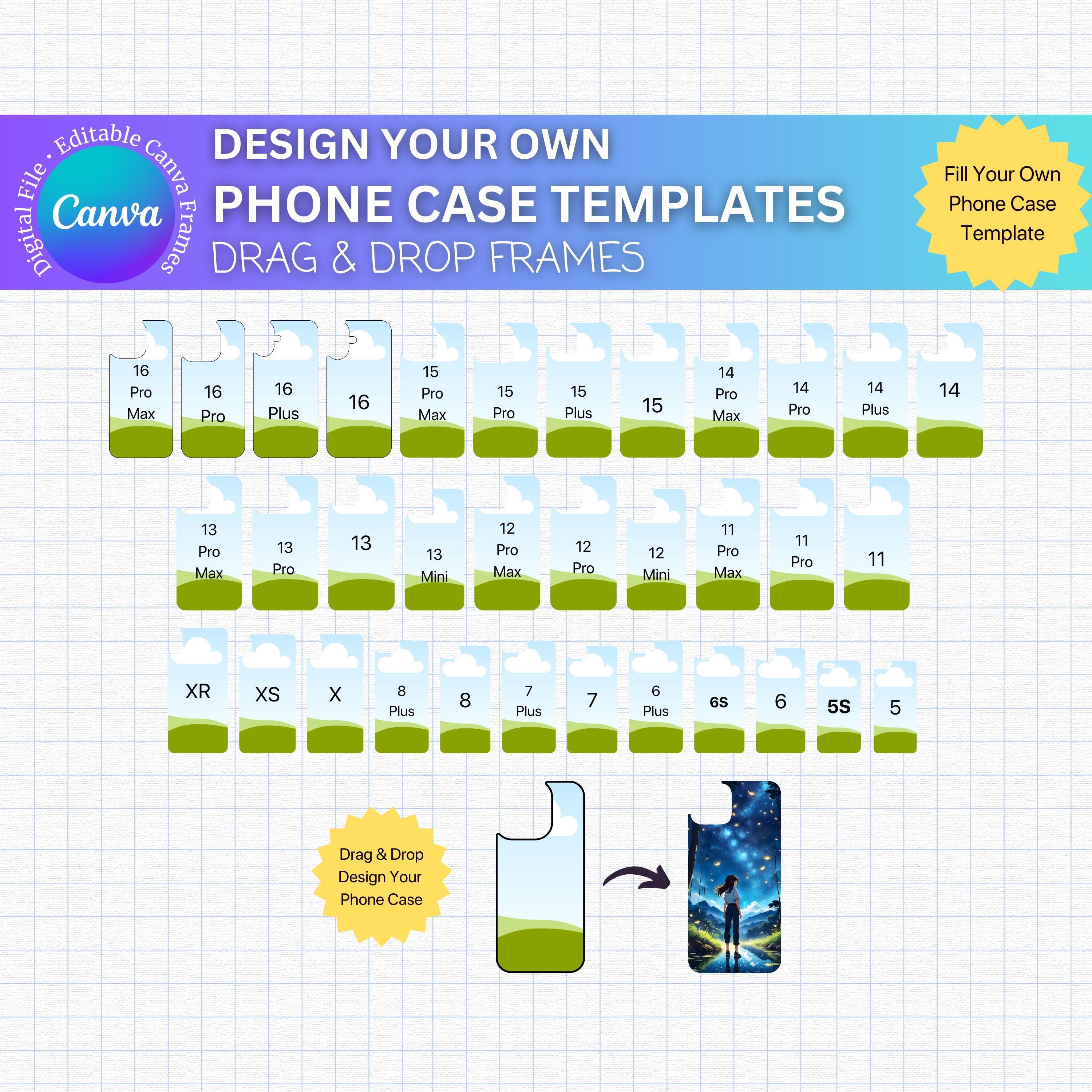 Canva iPhone Case Templates: Drag & Drop Mockups (digital Download) - Etsy