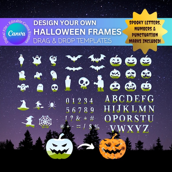 Halloween Frames - Etsy