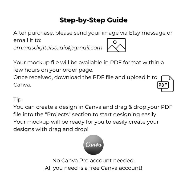 Phone Case Mockup Template: Canva Drag & Drop Frame (digital Download ...