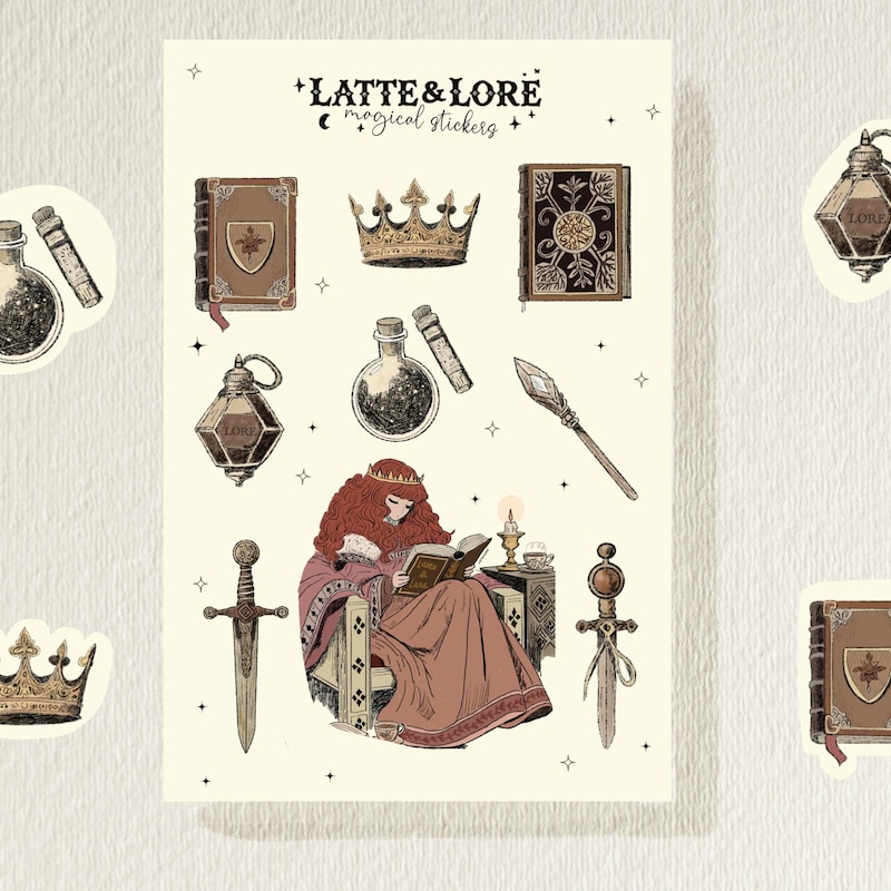 Fantasy Stickers - Etsy