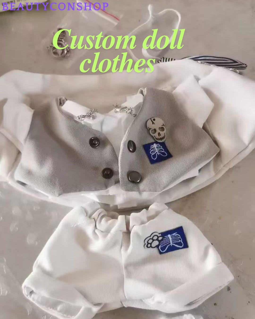 Custom Cotton Doll Clothes, Custom 20cm Doll Clothes, Custom Full Set ...