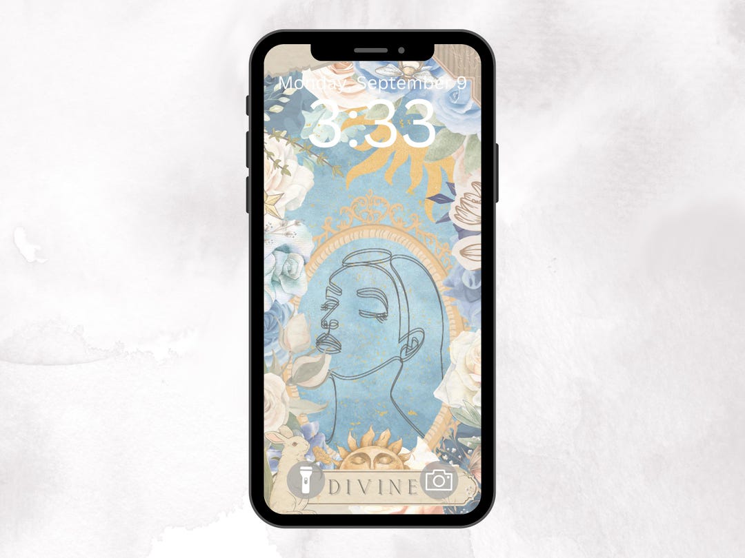 DIVINE Phone Wallpaper Aesthetic Feminine Angel Digital Instant ...