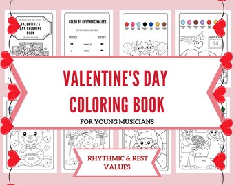 Valentines Day Themed Music Worksheets - Etsy