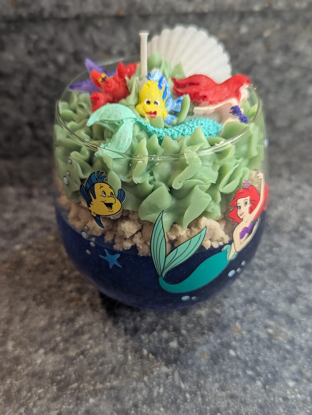 Under the Sea Ariel and Friends Scented Candle Classic Gift Idea Ocean ...