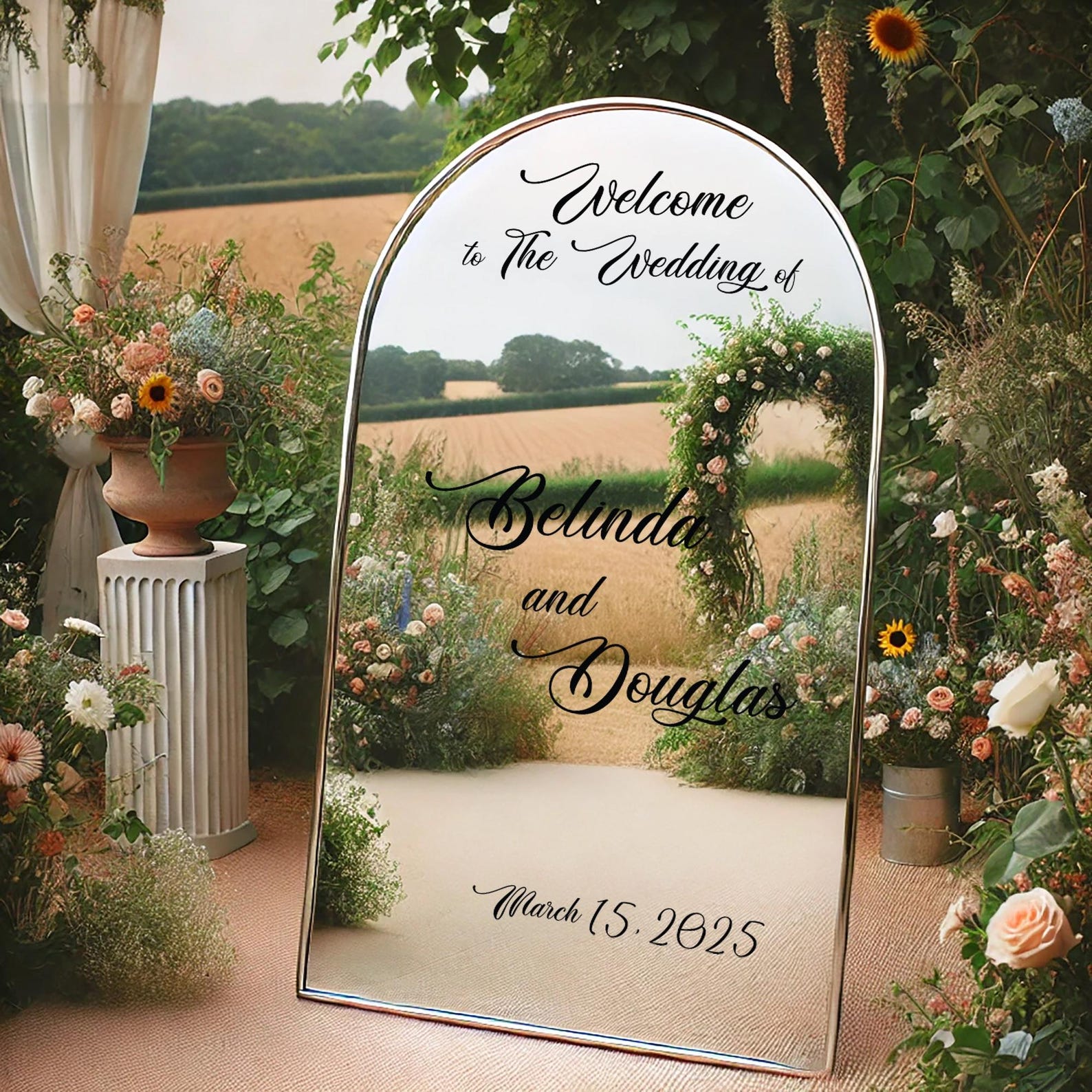 PARTY MIRROR SIGN | Welcome Mirror Decal | Party Mirror Décor | Full ...