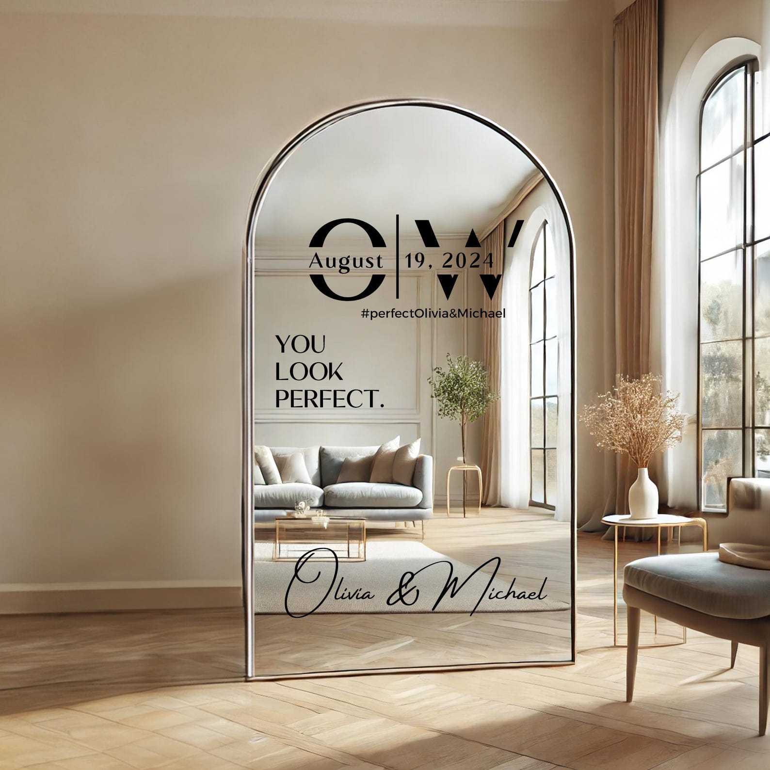 PARTY MIRROR SIGN | Welcome Mirror Decal | Party Mirror Décor | Full ...