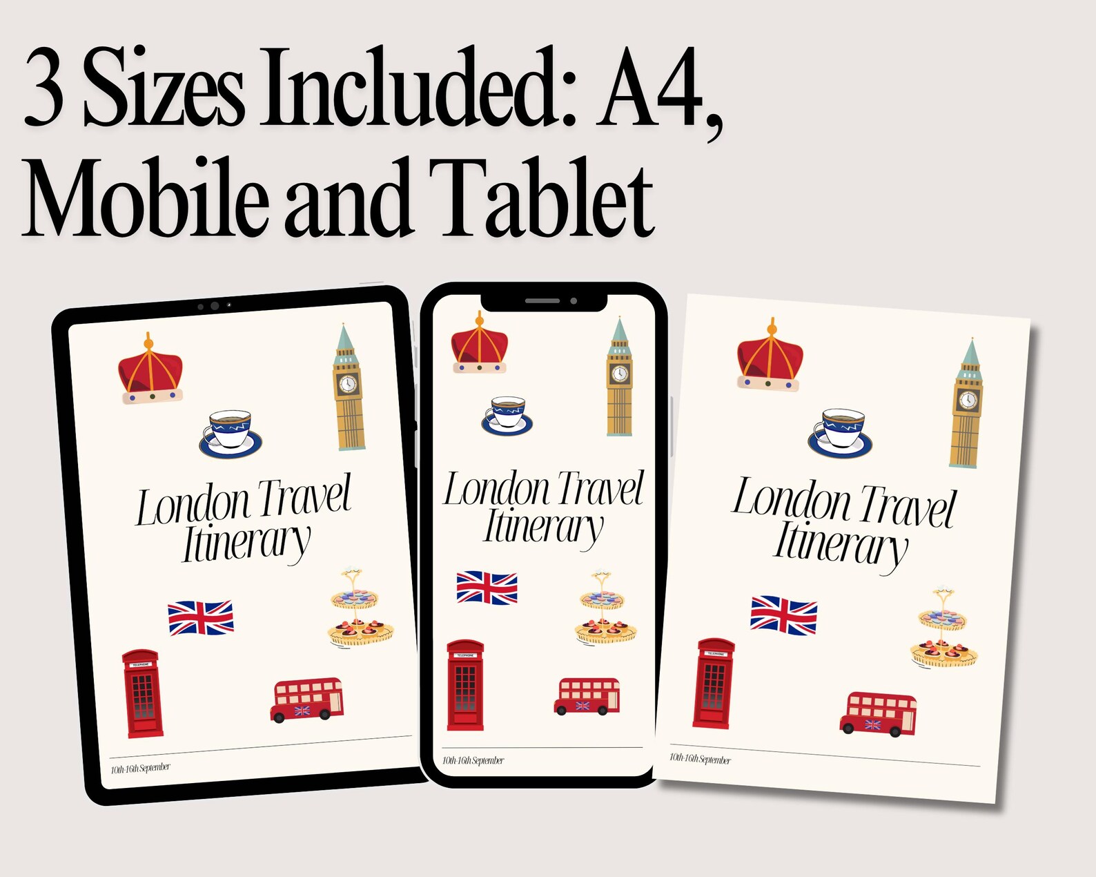 Editable Travel Itinerary Template PDF for Canva Printable and Digital ...