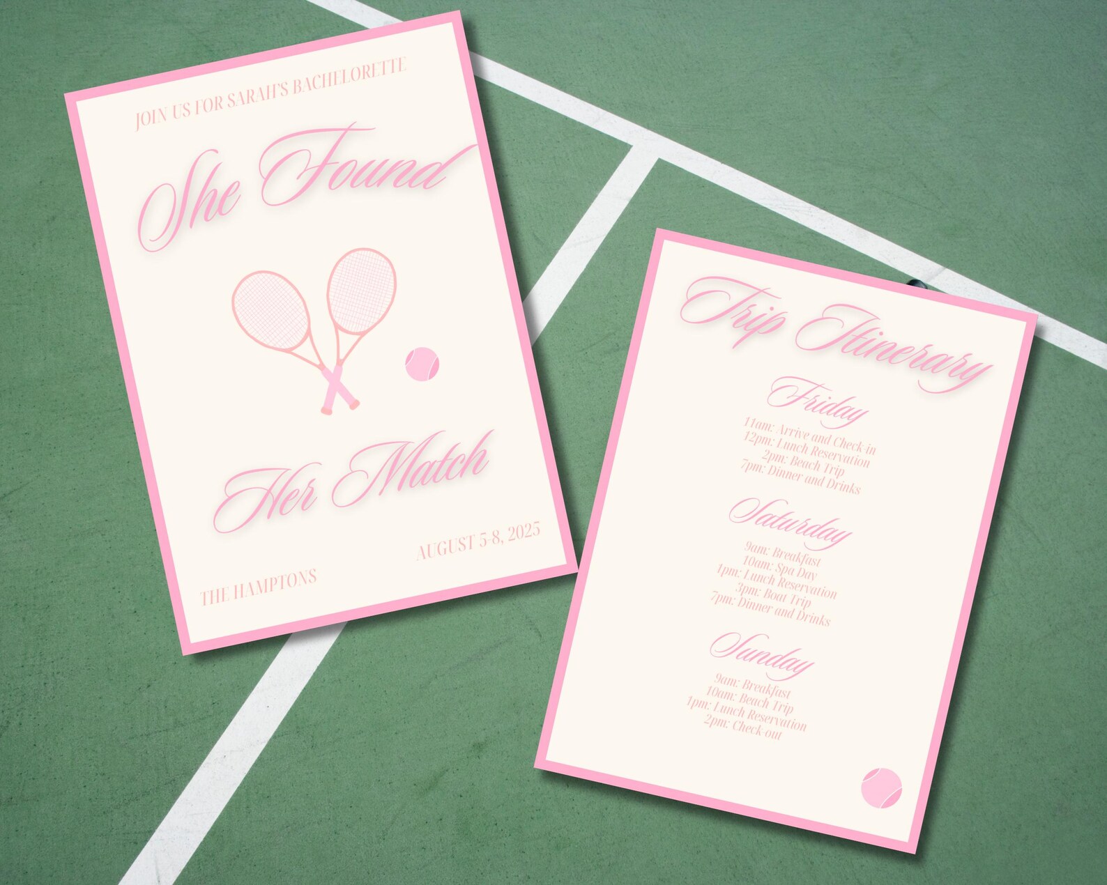 Editable She Found Her Match Bachelorette Itinerary Template | Canva ...