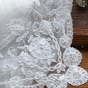 Princess Lace Handkerchief in White Linen Wedding Hanky - Etsy
