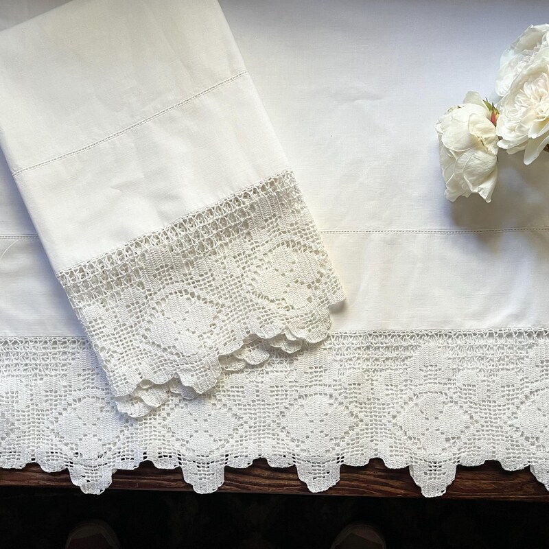 Lace Pillowcases - Etsy