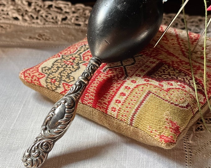 Antique Darning Egg With Sterling Repousse Handle - Etsy