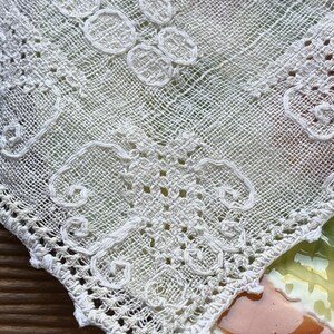 Italian Needlework Placemats in Deruta Hand Embroidery on Linen Set/4 ...