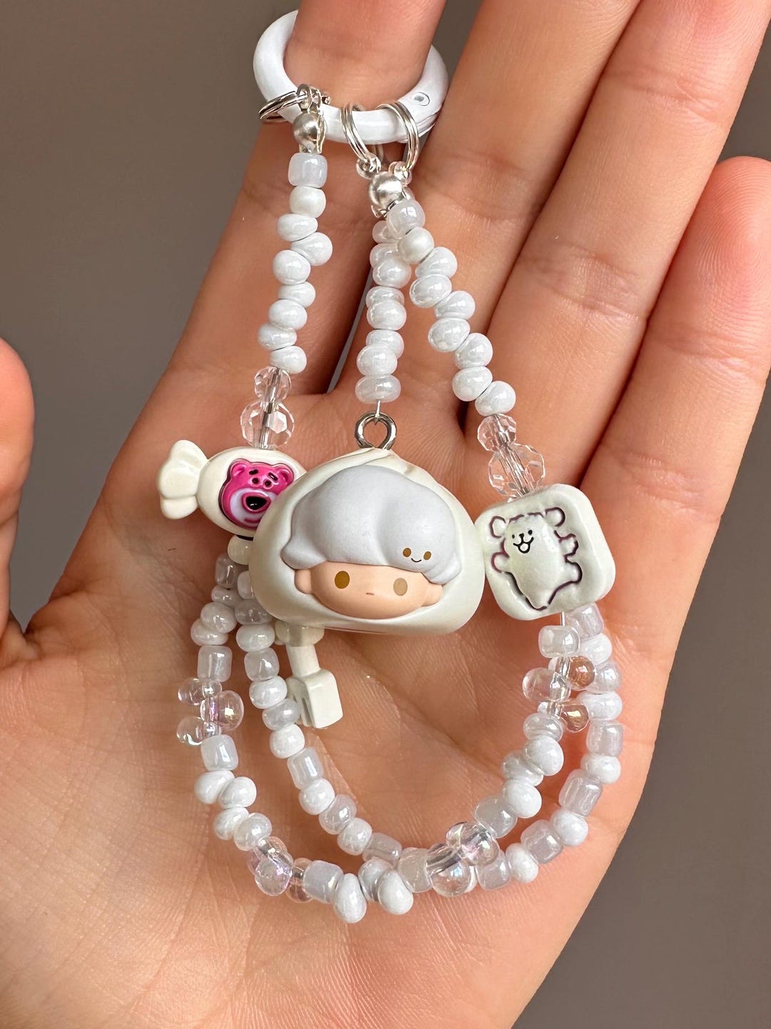 Popmart Shanghai Baobao Addition Dimoo Pop Bean Phone Charm and Bag ...