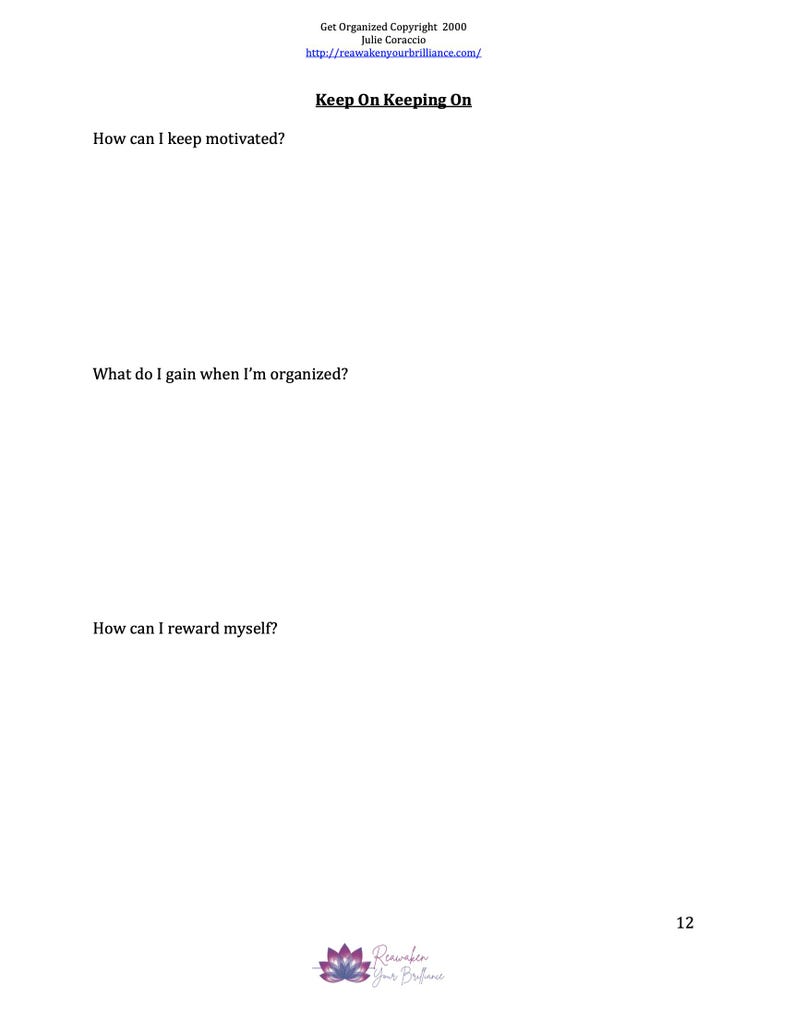 ORGANIZE Your Life, TRANSFORM Your World: Audio Class to Get Organized ...