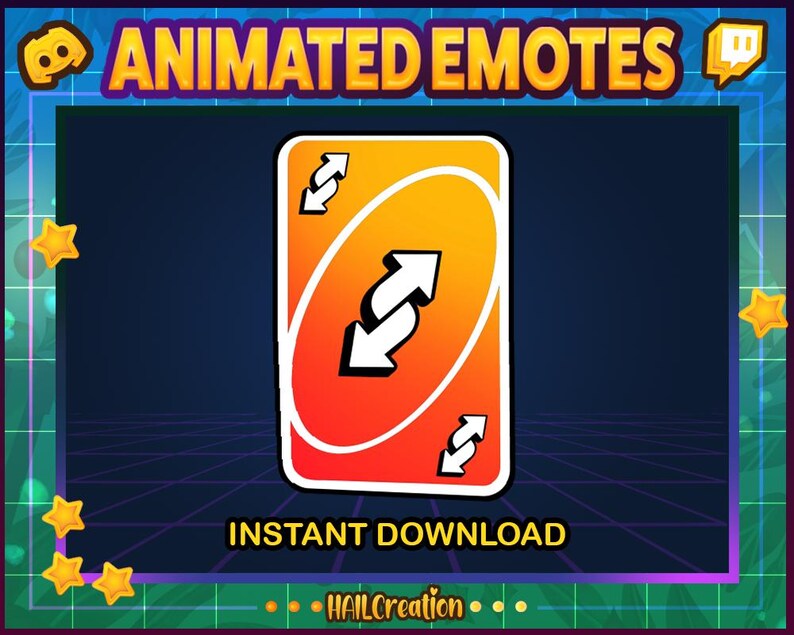 Animated Uno Reverse Card Emote | Meme Funny No U Emote for Twitch ...