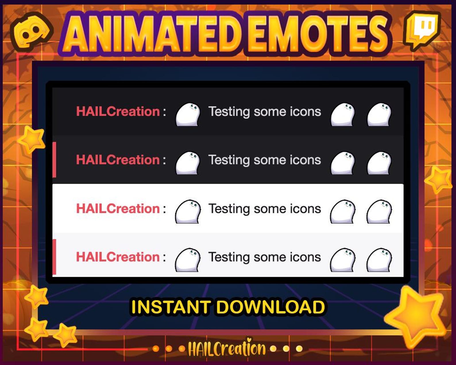 Animated Ghost Wiggle Emote | Cute and Spooky Halloween Emote for ...