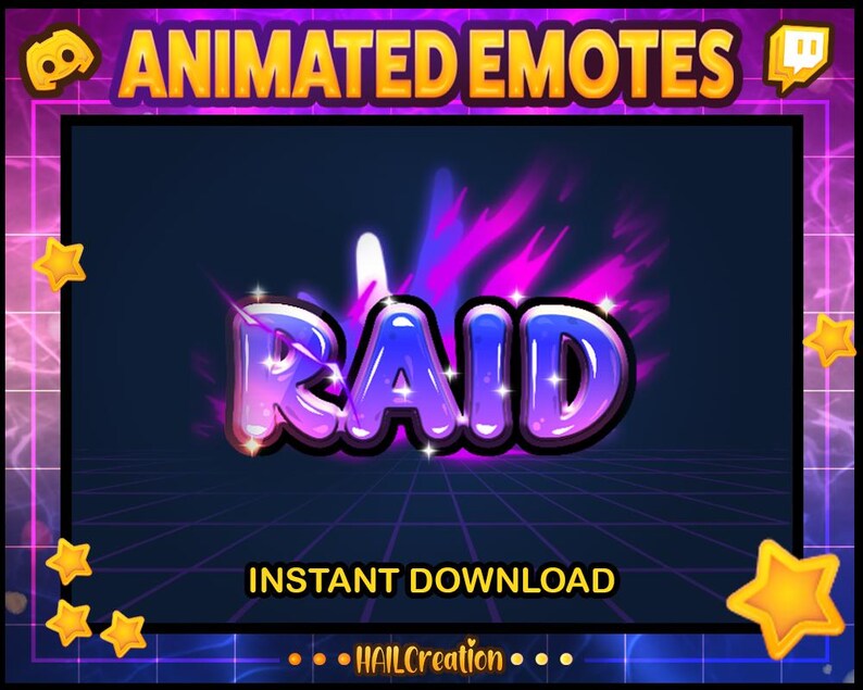 Animated Halloween Raid Emote | Sparkle Raid Emote for Twitch & Discord ...