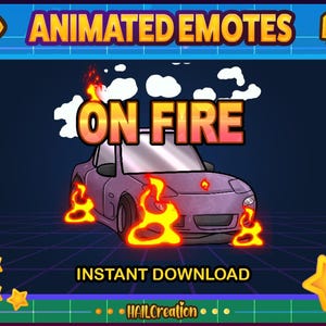 Animated Car Crash on Fire Emote Fun and Dramatic Twitch & Discord ...