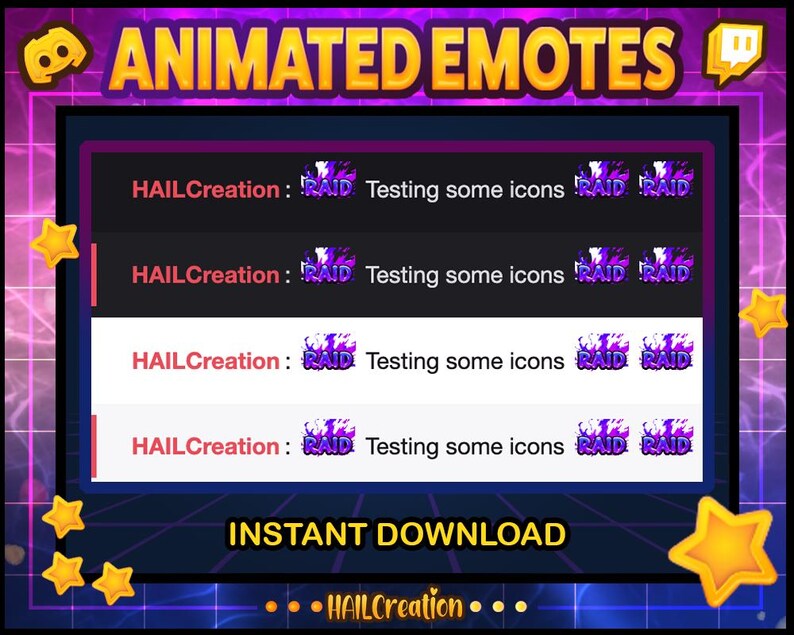 Animated Halloween Raid Emote | Sparkle Raid Emote for Twitch & Discord ...