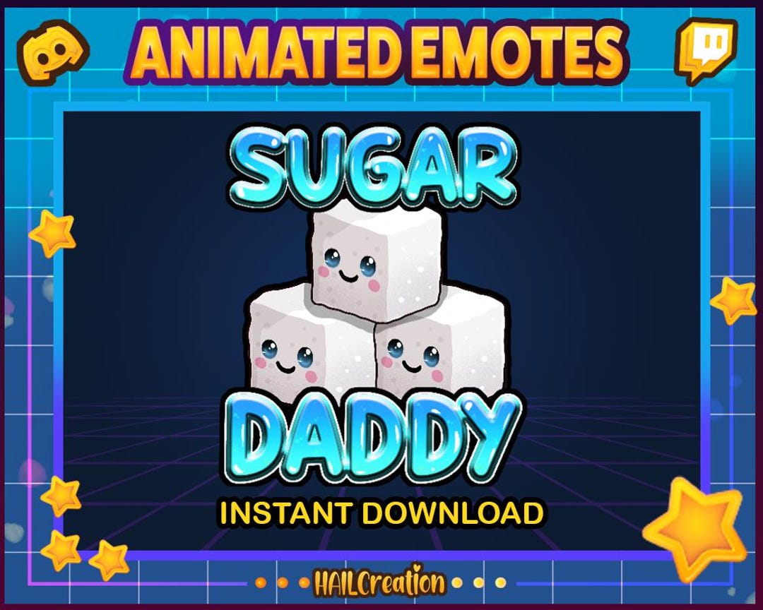 Animated Sugar Daddy Emote | Cute and Funny Sugar Emote for Twitch ...